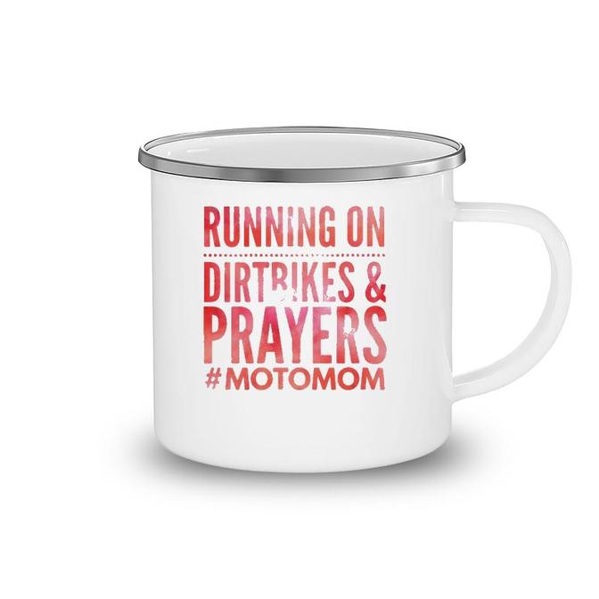 Running On Dirtbikes Prayers Dirt Bike Moto Mom Mother Women T-shirt ...