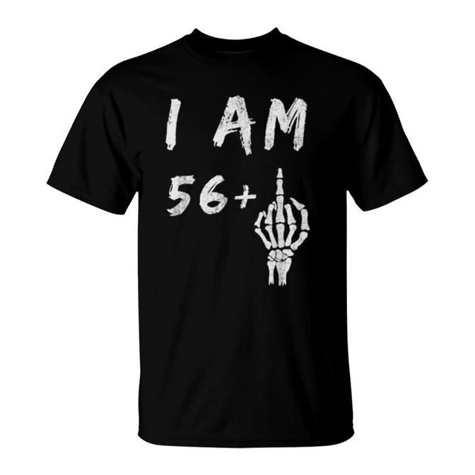 I Am 42 Plus 1 Middle Finger For A 43Th Birthday T-Shirt | Mazezy