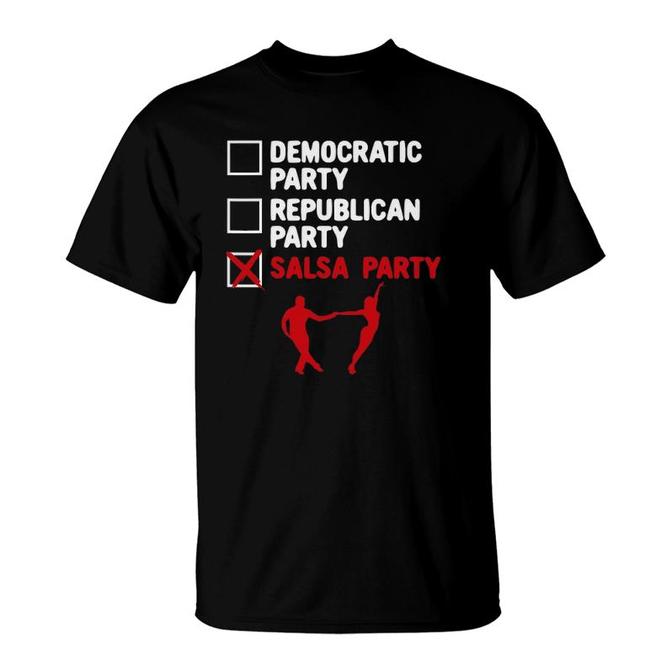 Salsa Dancing Latin Lover Dancers Fun Statement All Men T-Shirt | Mazezy