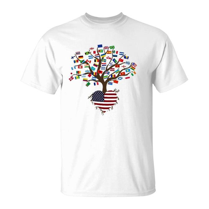 Hispanic Heritage Month Spanish-Speaking Countries Flags T-Shirt | Mazezy