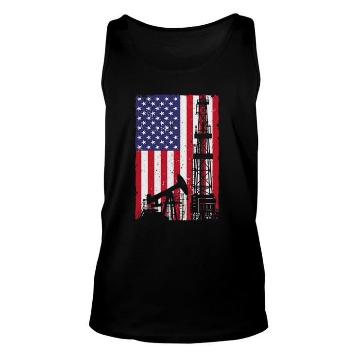 Cool Oil Rig For Men Women Roughneck Oil Field Trash Us Flag Tank Top ...