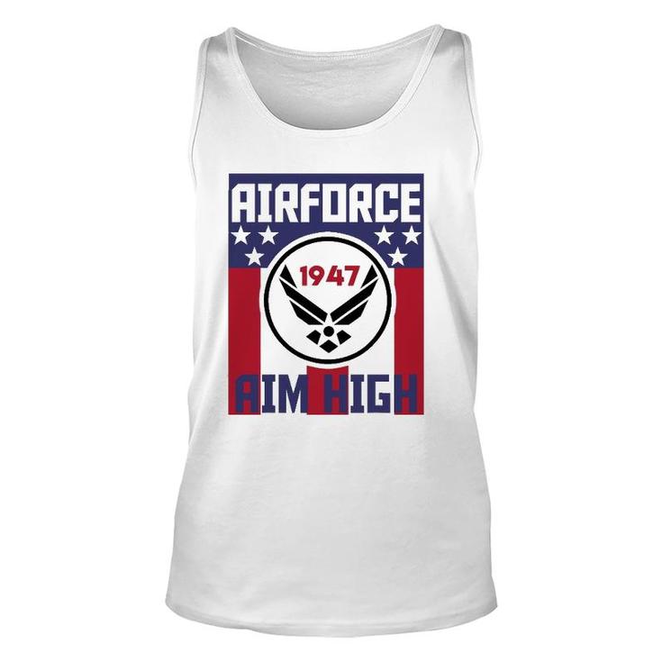 Air Force For Men - Airforce 1947 Aim High Unisex Tank Top | Mazezy