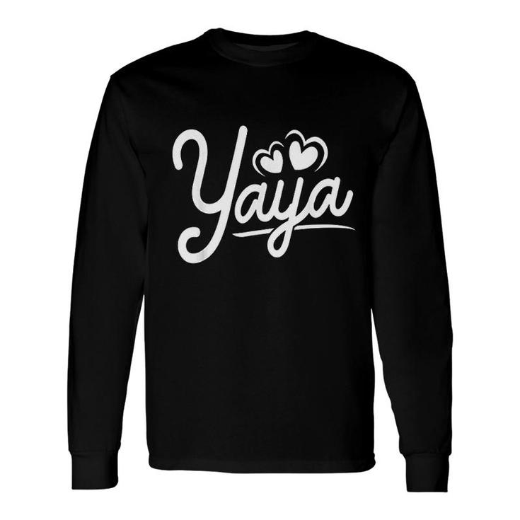 Yaya From Grandchildren Yaya Long Sleeve T-Shirt | Mazezy