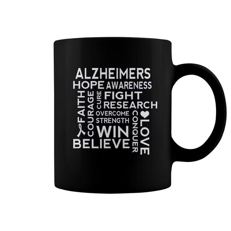 Alzheimers Awareness Support Slogan Coffee Mug | Mazezy
