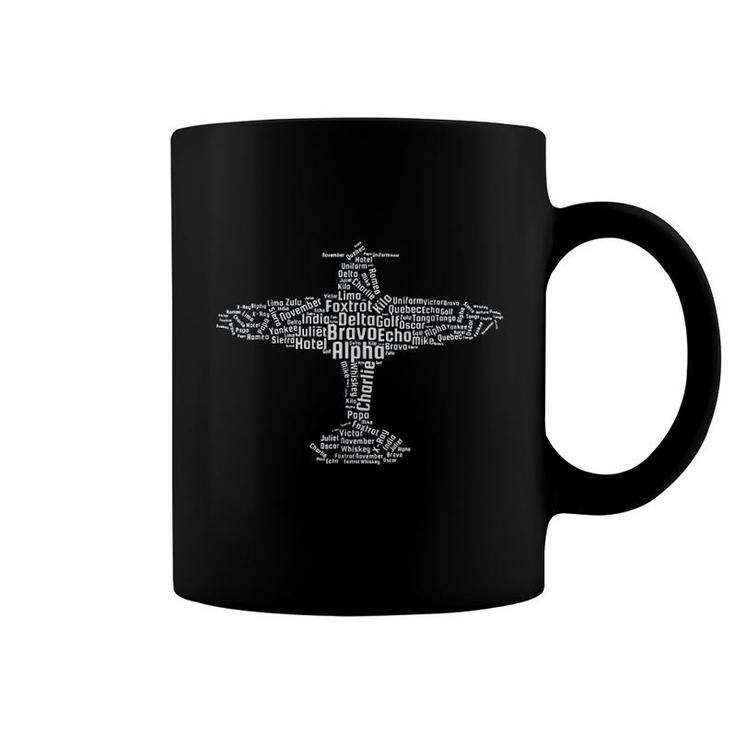 Aviation Phonetic Alphabet Flying Pilot Coffee Mug | Mazezy