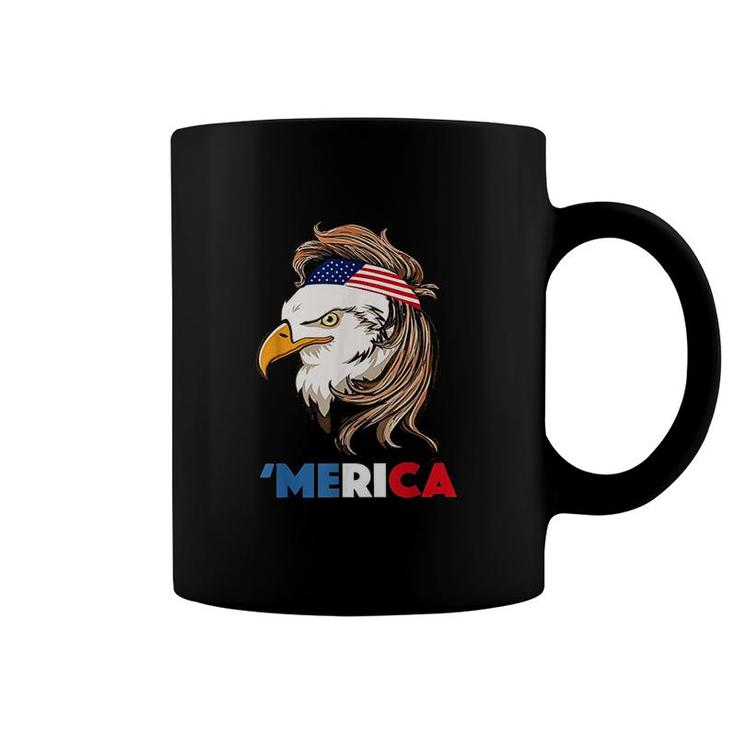 Bald Eagle Mullet 4th Of July Gifts American Flag Merica Coffee Mug ...