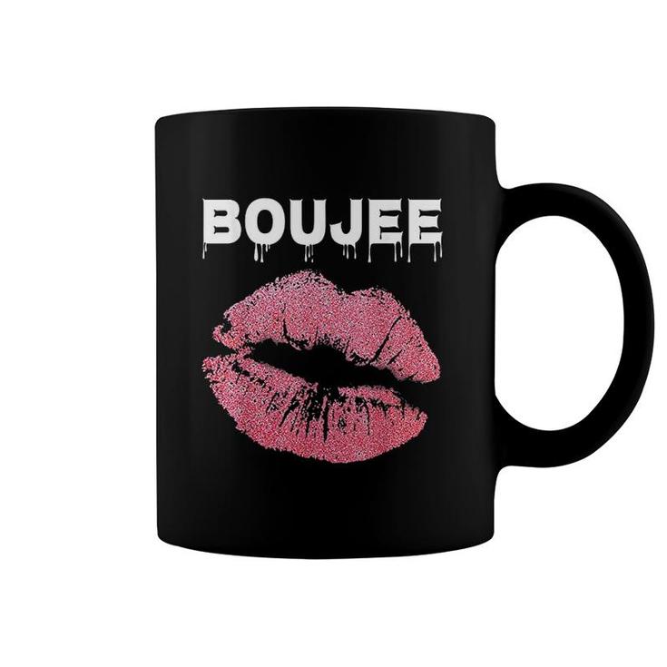 Boujee Dripping Perfect Lips Beauty Gift Coffee Mug | Mazezy