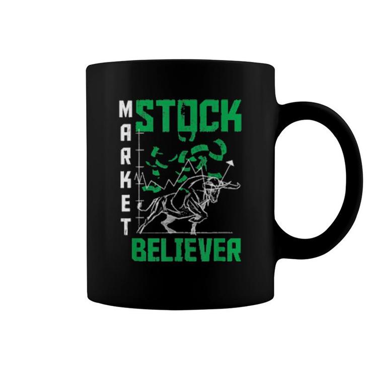 Bull Bear Stock Market Believer Stock Shareholder Coffee Mug | Mazezy