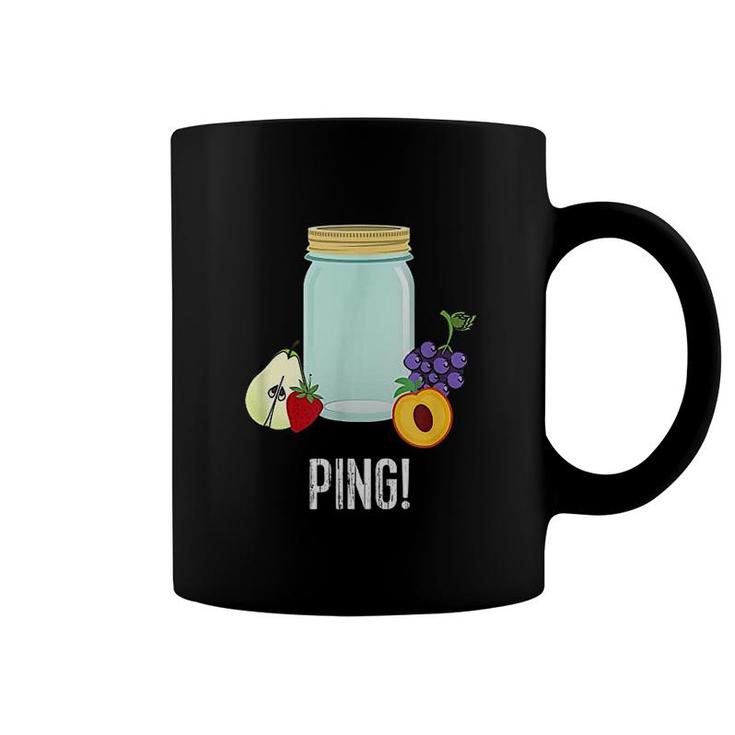 Canning Preserving Mason Jar Ping Coffee Mug | Mazezy