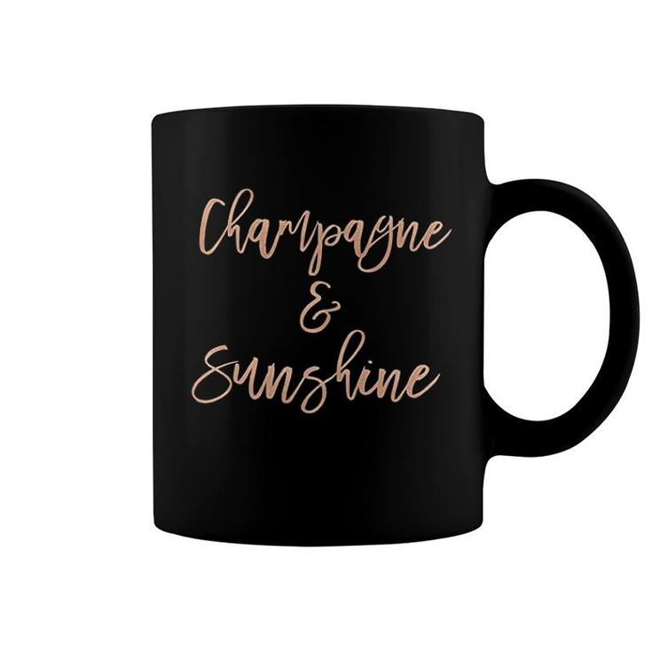 Champagne And Sunshine Coffee Mug | Mazezy