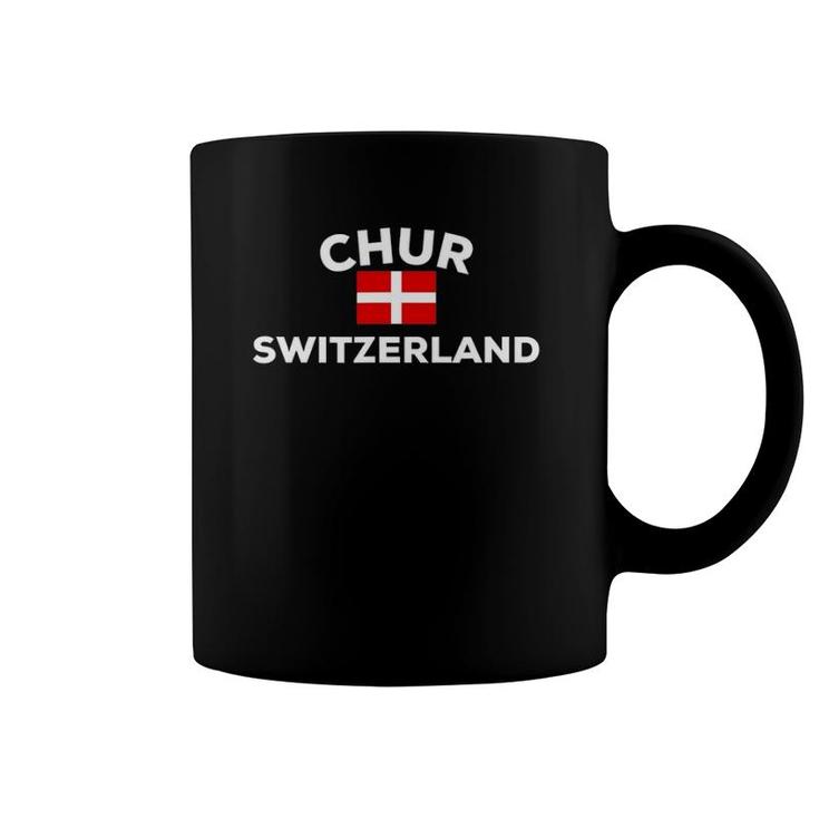 Chur Switzerland Swiss Suisse Cross Flag City Tourist Souvenir Coffee ...