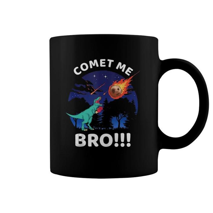 Comet Me Bro Funny Boxing T Rex Dinosaur Pun Extinction Coffee Mug | Mazezy