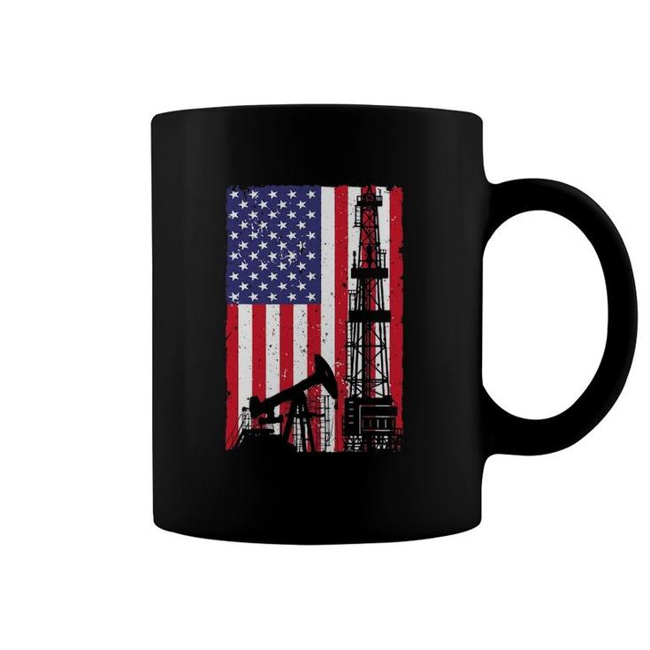 Cool Oil Rig For Men Women Roughneck Oil Field Trash Us Flag Coffee Mug ...