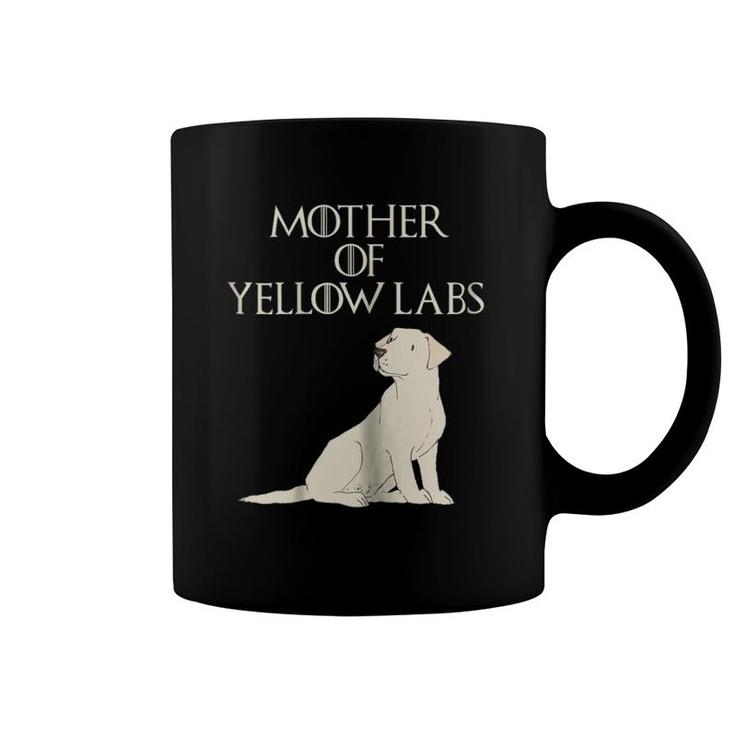 Cute Funny & Unique Yellow Lab Puppy Dog Mom & Gift Coffee Mug | Mazezy