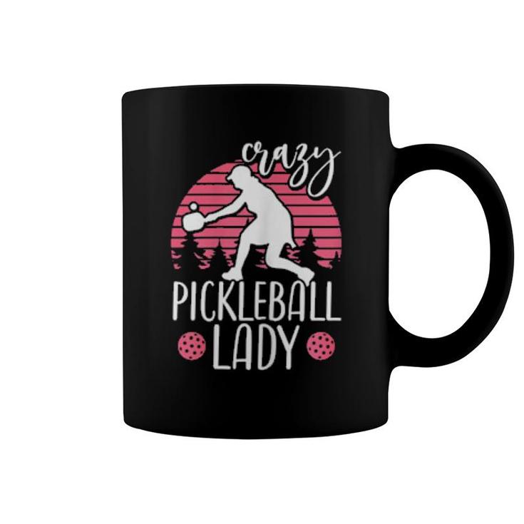Damen Verrückter Pickleball Lady Pickleball Coffee Mug | Mazezy