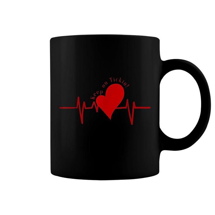 Ekg Heartbeat Cow Valve Heart Patient Coffee Mug | Mazezy