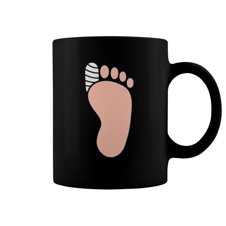 Funny Broken Foot Fracture & Broken Toe Coffee Mug | Mazezy