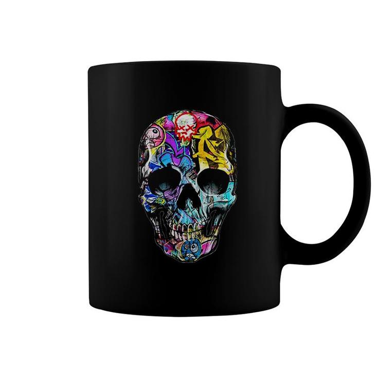 Graffiti Art Skull Coffee Mug | Mazezy