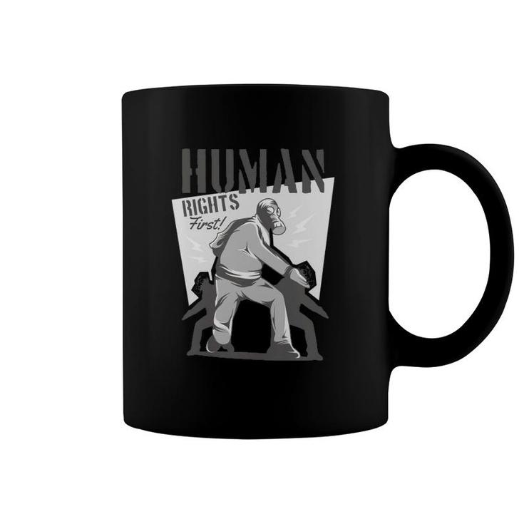 Human Rights First Human Rights Protest Coffee Mug | Mazezy