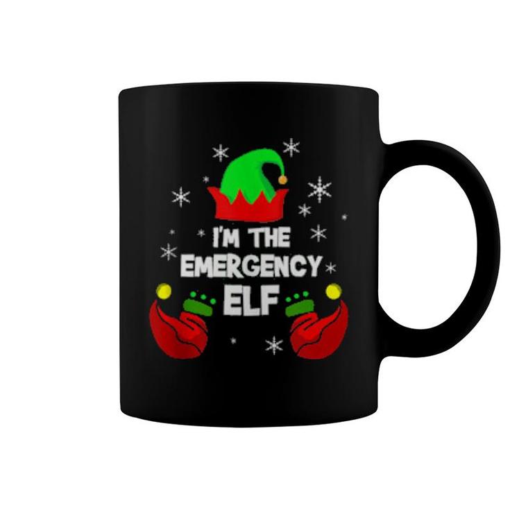 I'm The Emergency Elf Nurse Matching Christmas Pj Rn Coffee Mug | Mazezy