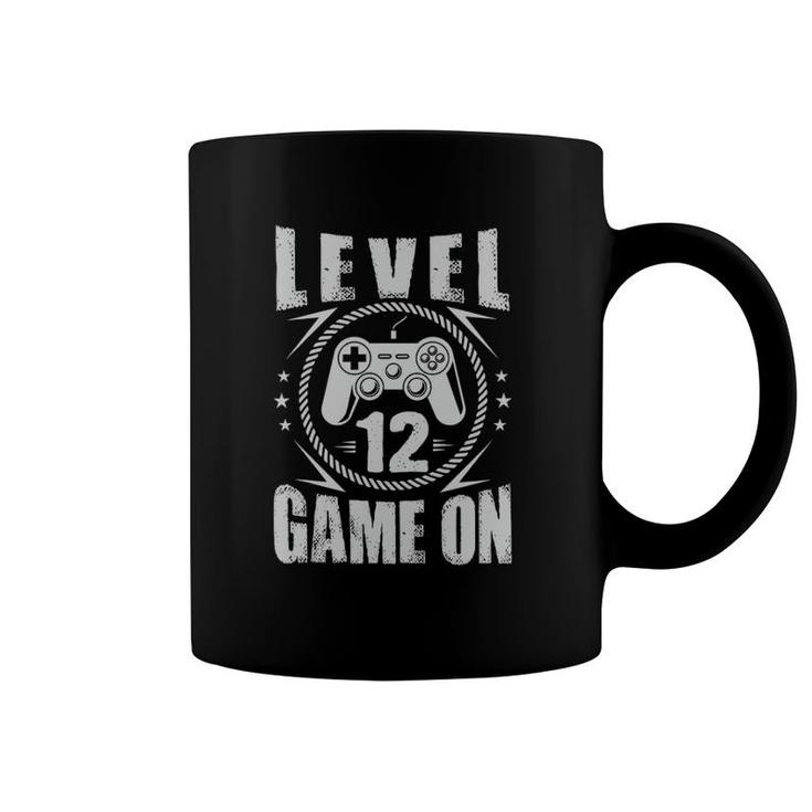 Kids Level 12 Game On Birthday Gamer Coffee Mug | Mazezy