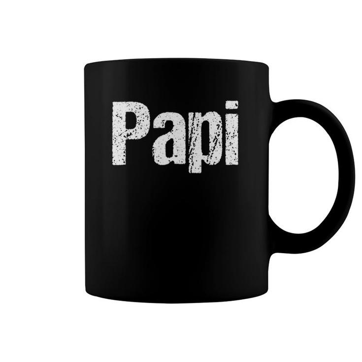 Mens Fun Father's Day For Dad Papi Hispanic Latino Coffee Mug | Mazezy