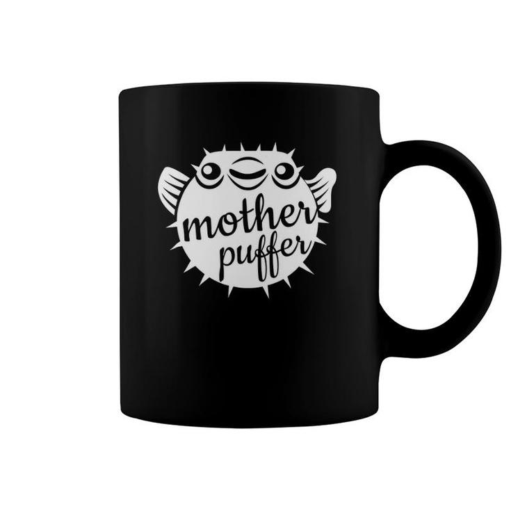 Mother Puffer Puffer Fish Coffee Mug | Mazezy
