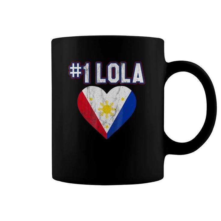 Number One Lola Filipino Grandmother Coffee Mug | Mazezy