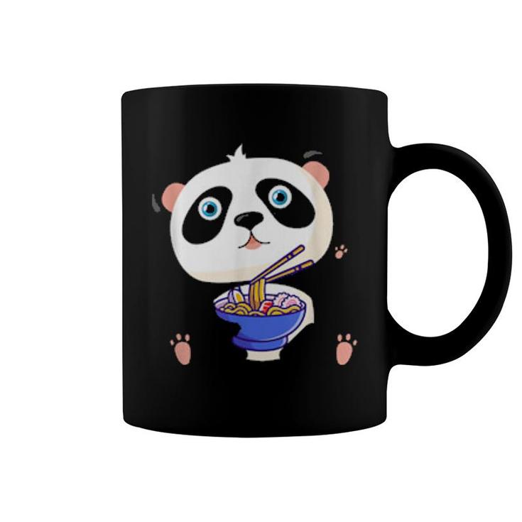 Panda Bear Cute Panda Eating Ramen, Pandas Coffee Mug | Mazezy
