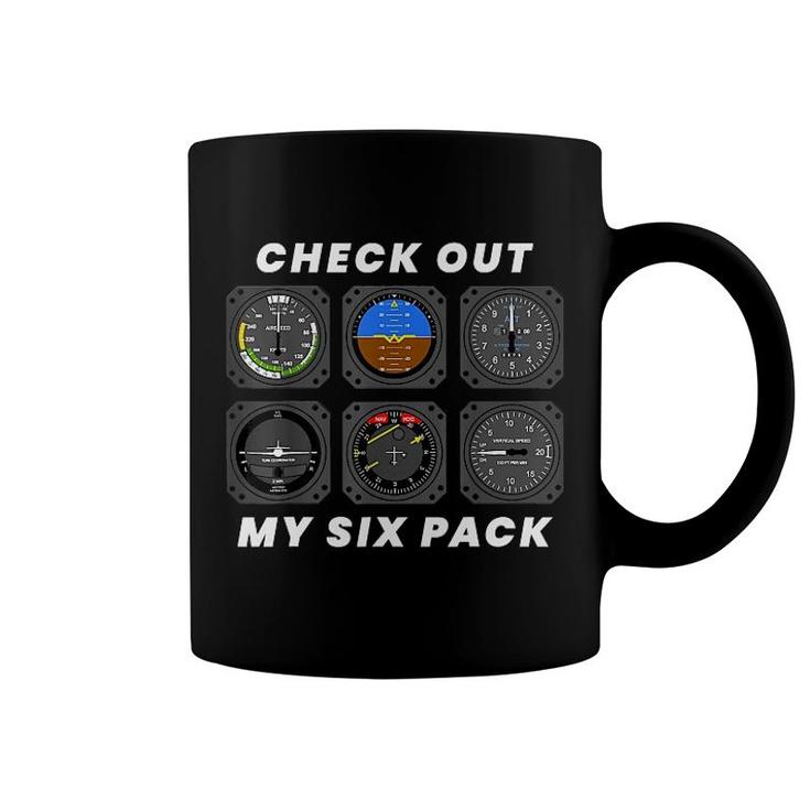 Pilot Check Out My Six Pack Coffee Mug | Mazezy