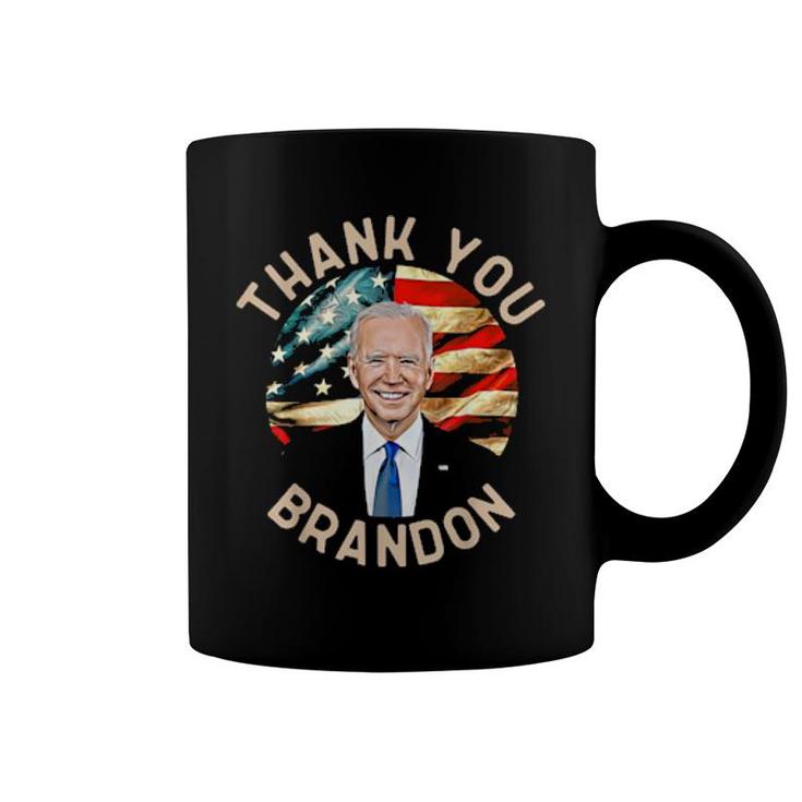 Pro Biden Thank You Brandon Meme Coffee Mug | Mazezy