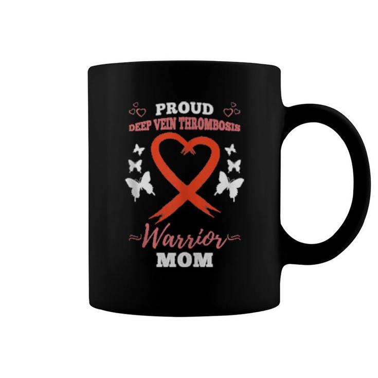 Proud Deep Vein Thrombosis Warrior Mom Dvt Awareness Coffee Mug | Mazezy