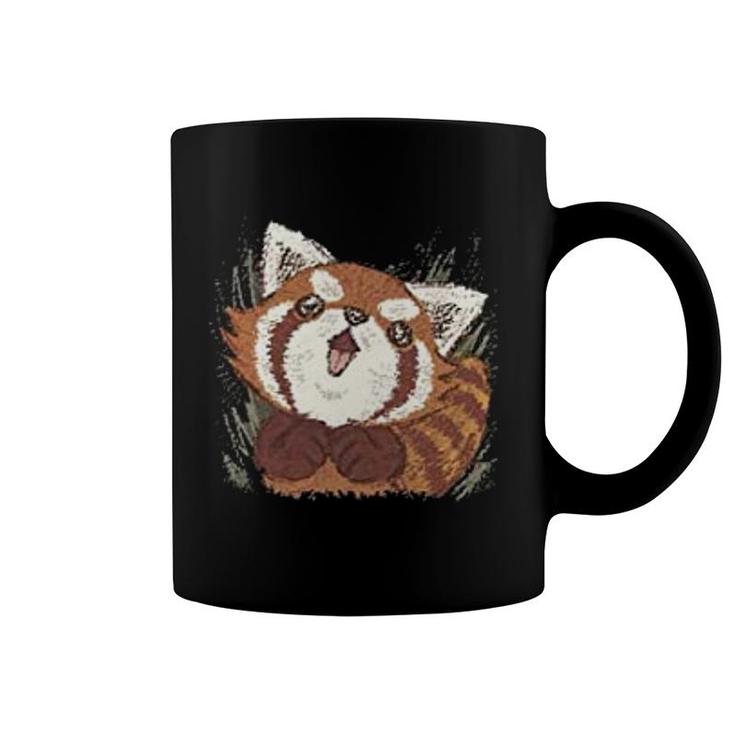 Red Panda Cartoon Cute Animal Graphic Coffee Mug | Mazezy