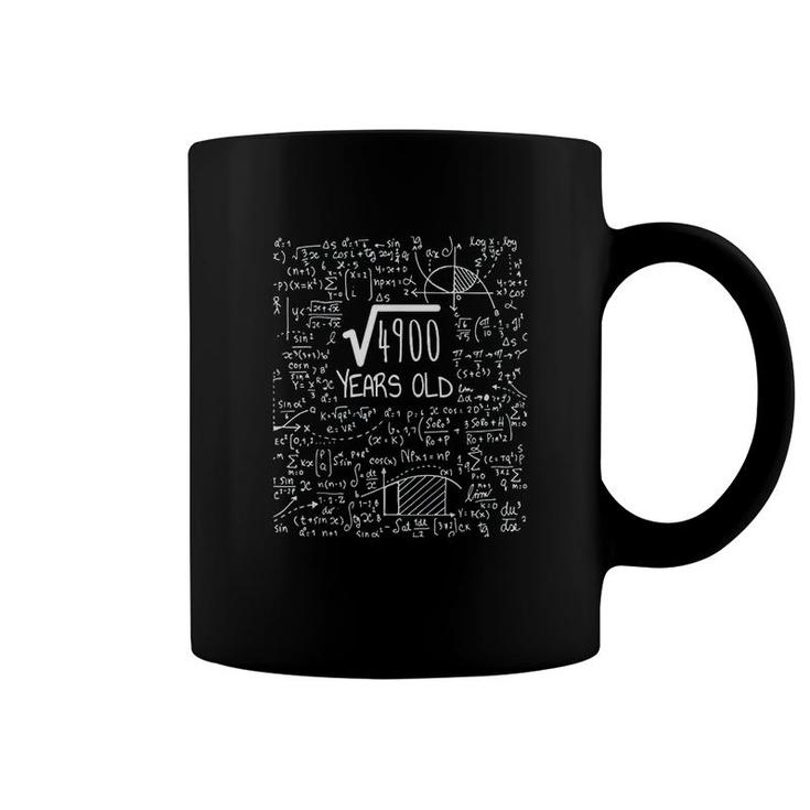 Square Root Of 4900 70 Years Old Coffee Mug | Mazezy