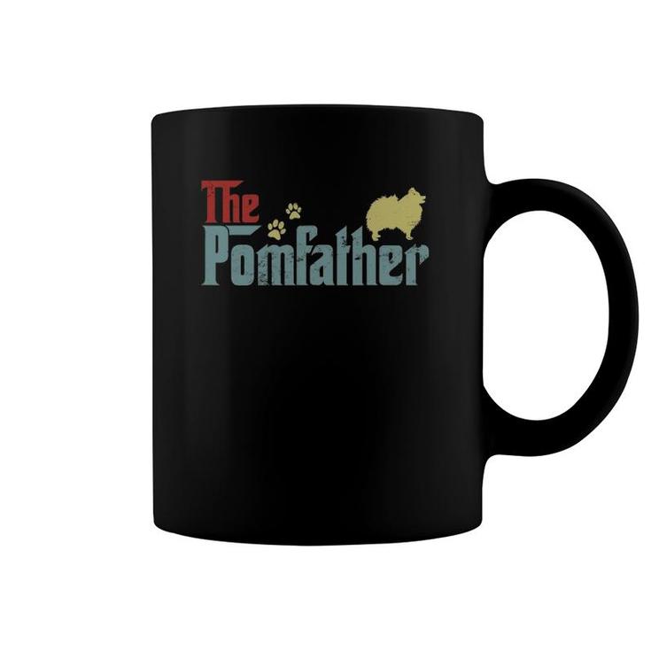 Vintage The Pomfather Happy Father's Day Pomeranian Lover Coffee Mug ...
