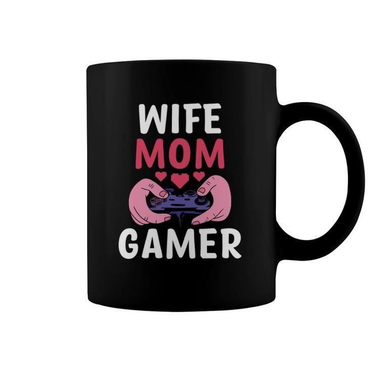 Wife Mom Gamer Mother's Day Gaming Console Controller Coffee Mug | Mazezy