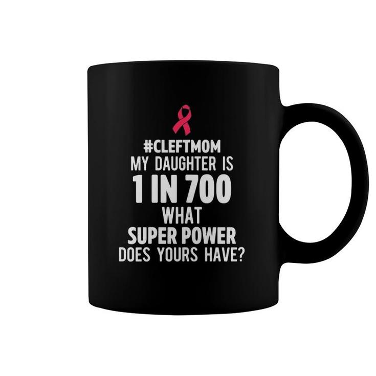 Womens Cleft Palate Lip Mom Daughter Cleft Strong Awareness Coffee Mug ...