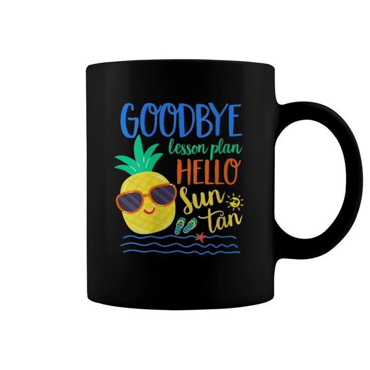 Womens Goodbye Lesson Plan Hello Sun Tan Pineapple Teacher Student V ...