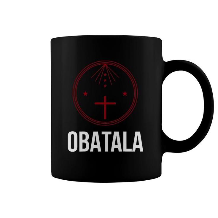 Yoruba Santeria African Veve Orisha Obatala Coffee Mug | Mazezy