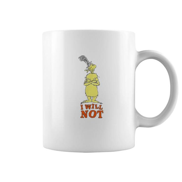 Dr Seuss Green Eggs And Ham I Will Not Coffee Mug | Mazezy