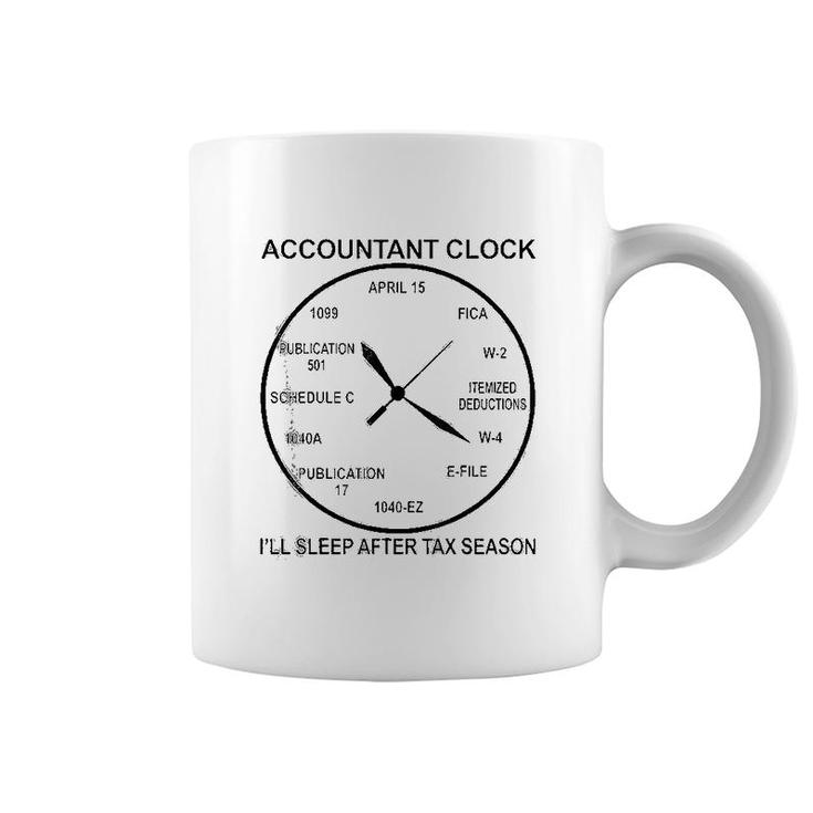 Funny Accountant Clock Gift For Cpa Accounting Coffee Mug | Mazezy