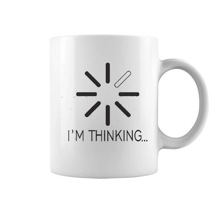 I Am Thinking Funny Computer Nerd Geek Coffee Mug | Mazezy