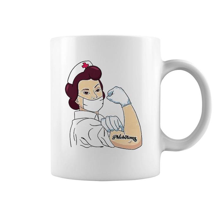 Phlebotomy Phlebotomist Caduceus Medical Symbol Nurse Coffee Mug | Mazezy