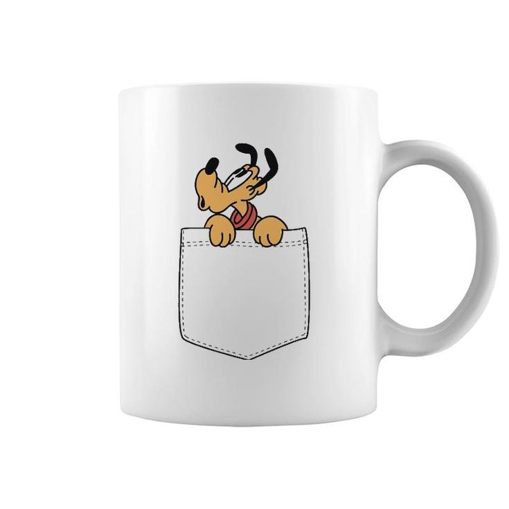Pluto In Pocket Cartoon Character Coffee Mug | Mazezy