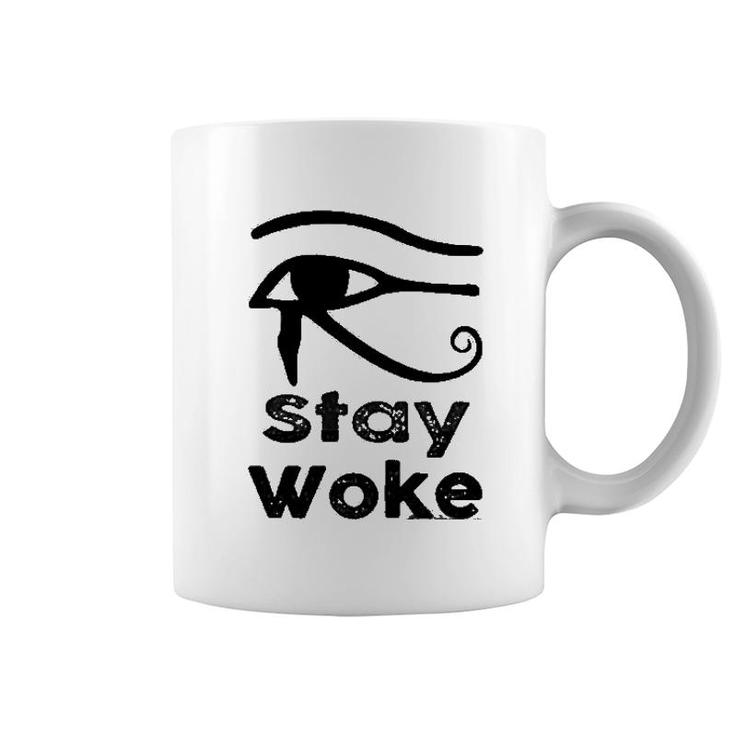 Stay Woke Black History Month Coffee Mug | Mazezy