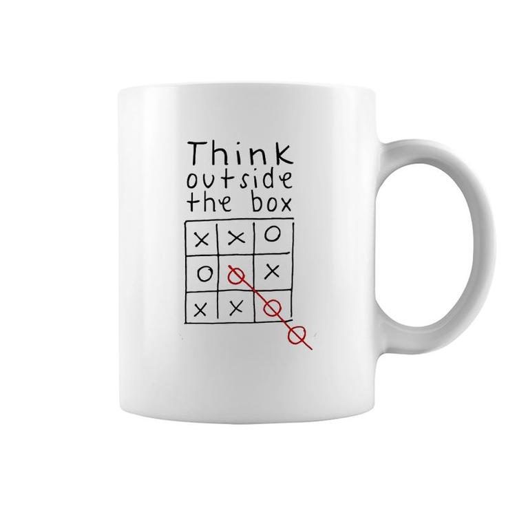 Think Outside The Box Funny Coffee Mug | Mazezy