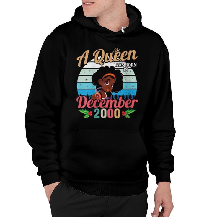 A Was Born In December 2000 Happy Birthday To Me 21 Hoodie | Mazezy