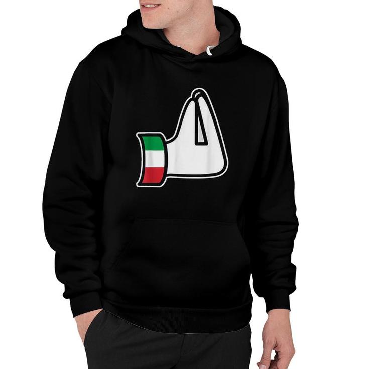 Italian Hand Gesture Italia Italy Italiano Funny Humor Hoodie | Mazezy