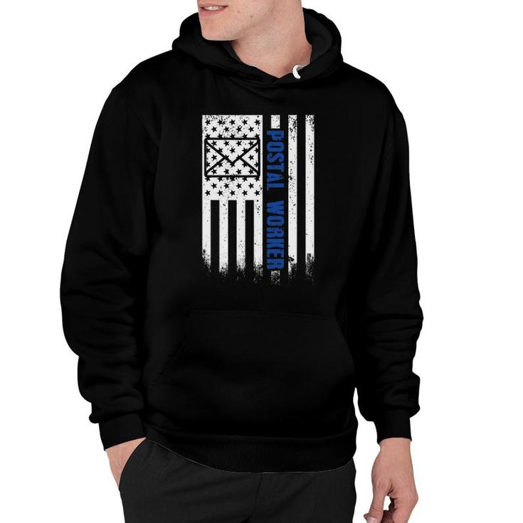 Us Flag Postal Worker American Flag Patriotic Postal Worker Hoodie | Mazezy