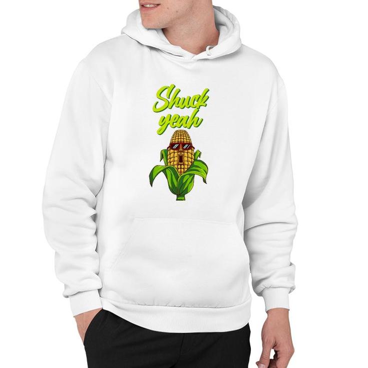 Funny Corn Gift For Men Women Cool Corn On Cob Shuck Yeah Hoodie | Mazezy